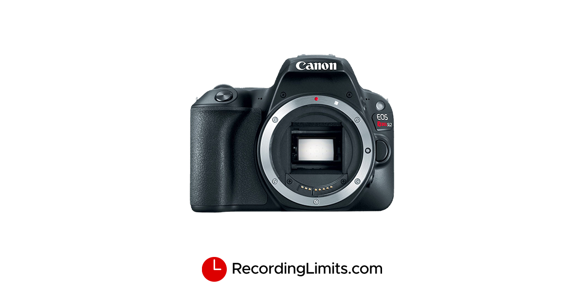 Canon EOS Rebel SL2 Video Recording Limits
