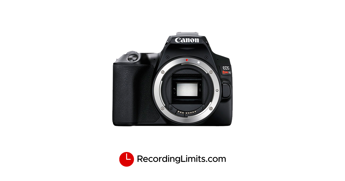 Canon EOS Rebel SL3 Video Recording Limits